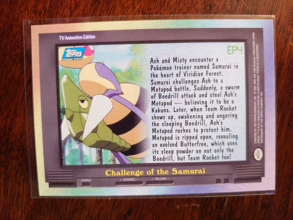 Pokemon - Topps - Challenge of the Samurai EP4 - Non Holo - Tv ...