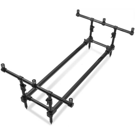 Carp Rod Pod Stand For 3 Rods Solid Square Setup Fully Adjustable Matt ...