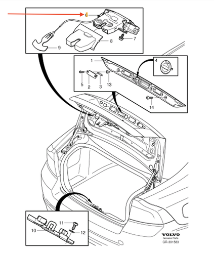 VOLVO S80 II Tailgate Lock 31440243 NEW GENUINE | eBay UK