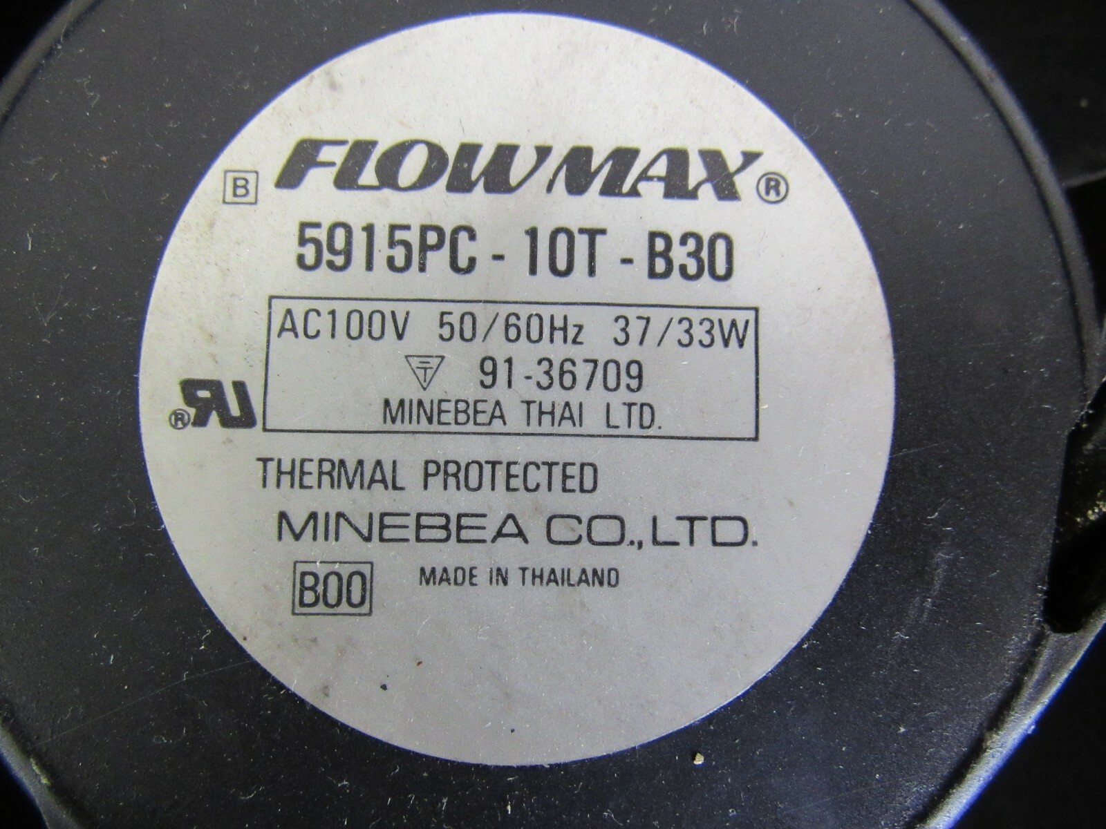 2 PCS FLOW MAX CNC COOLING FAN 5915PC-10TC-B30, 100VAC 37/33W, MINEBEA ...