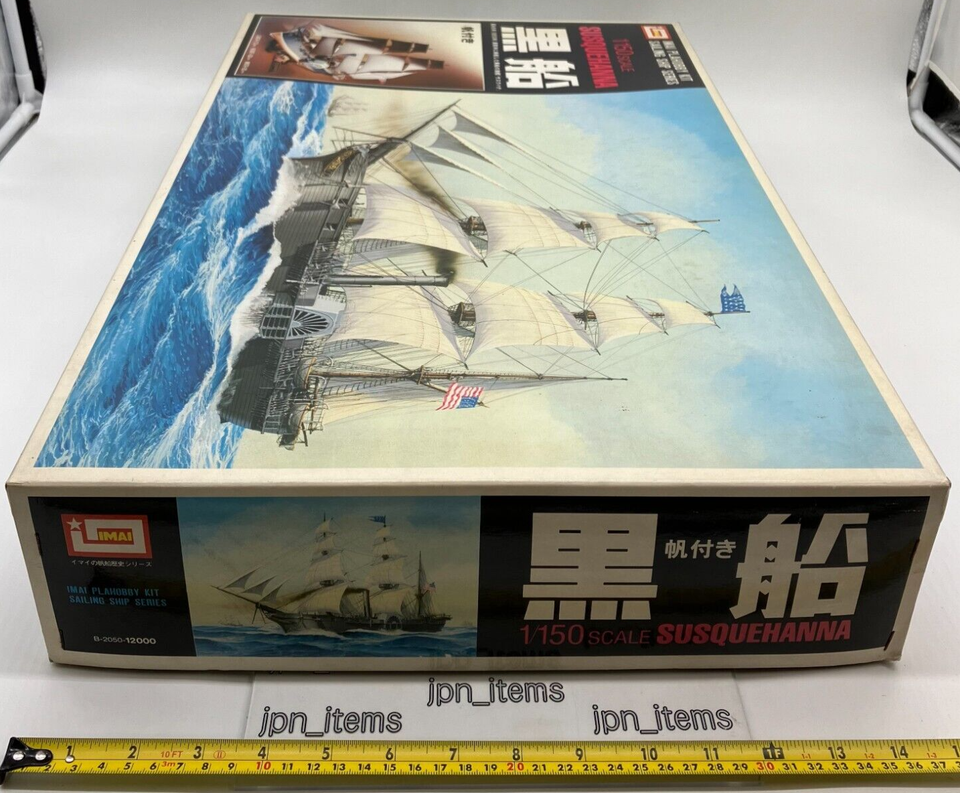 Imai SUSQUEHANA Sailing Ship 1/150 Sail ver. Plastic Model Kit 1977 US ...