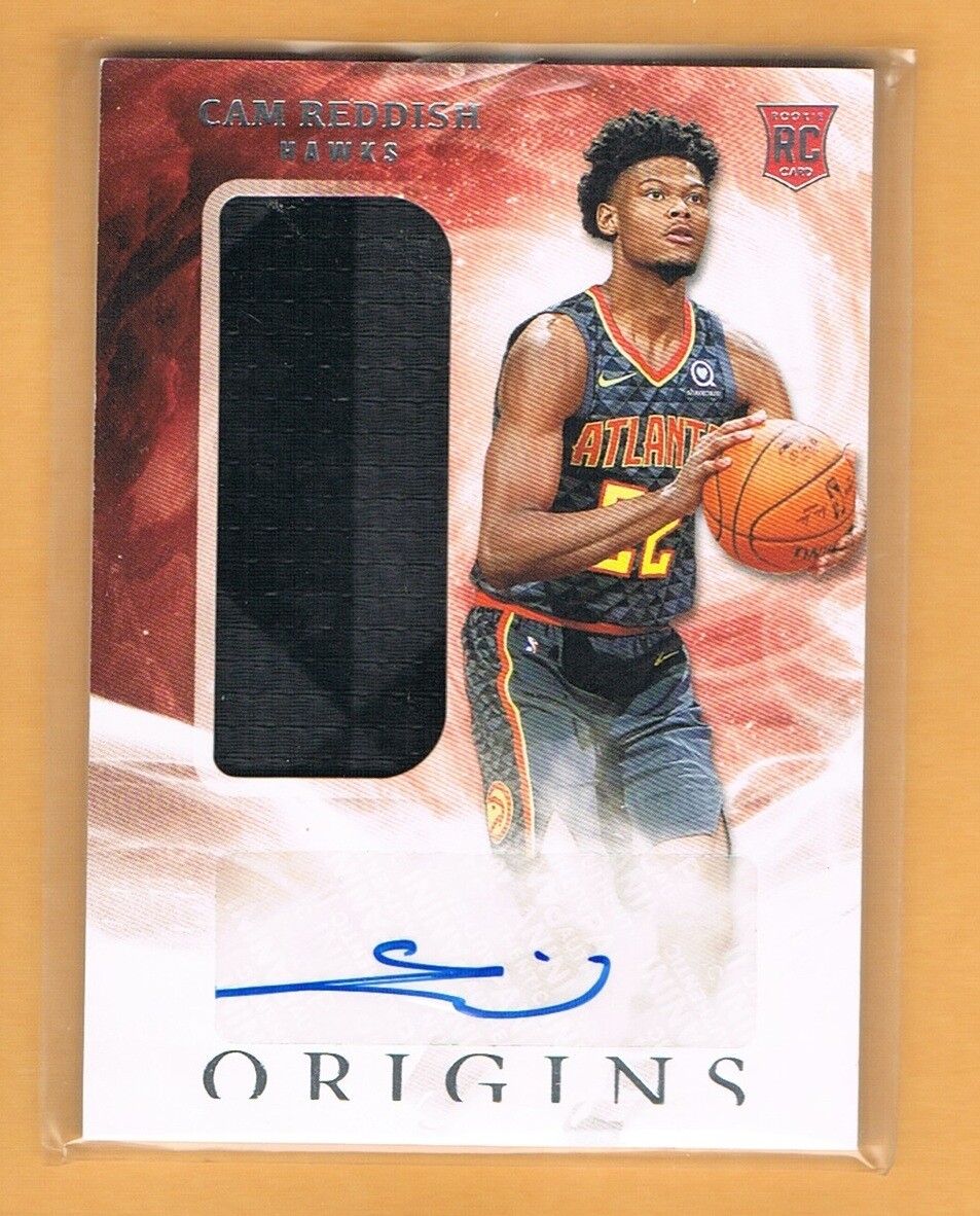 2019-20 Panini Origins Cam Reddish Autograph Patch Rookie Atlanta Hawks ...