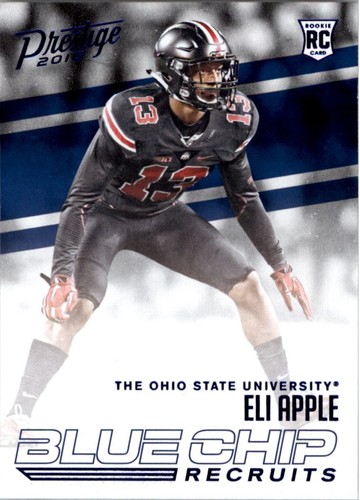 2016 Prestige Blue Chip Recruits #9 Eli Apple - FB | eBay