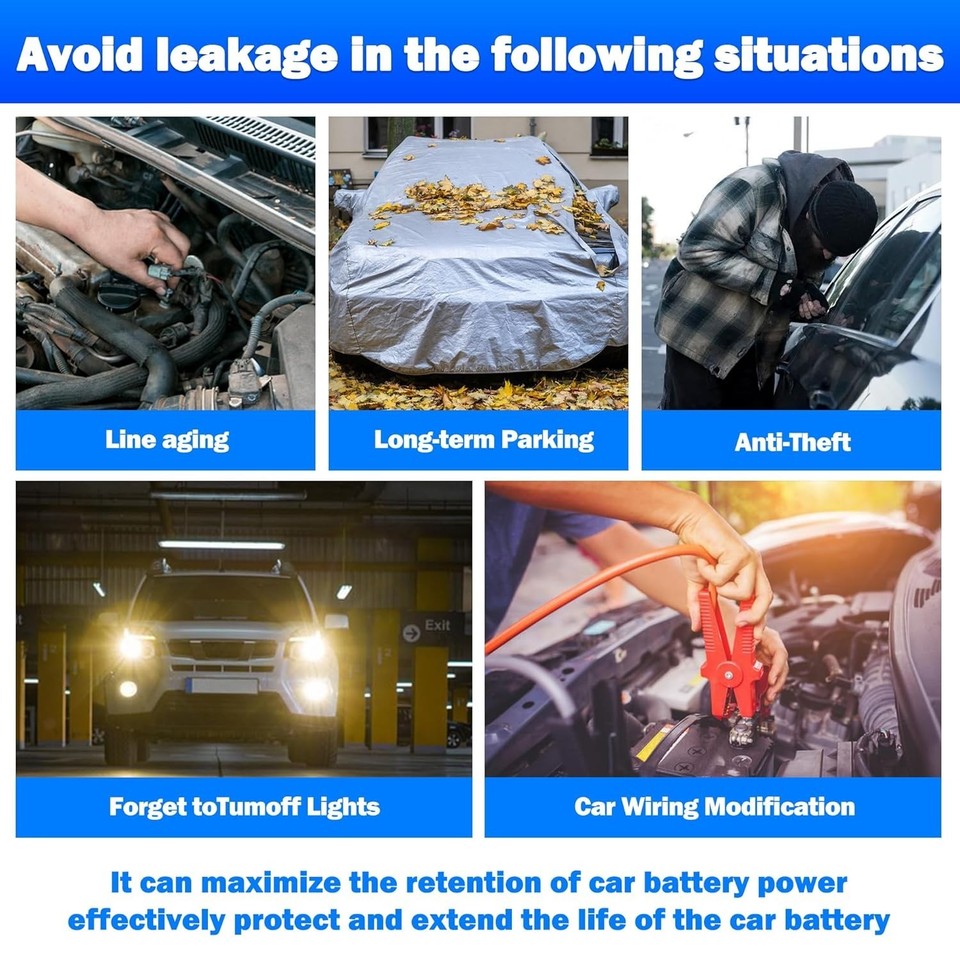 Car Kill Switch 250A Metal Plastic Remote Battery Disconnect Auto RV ...