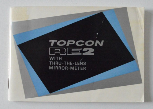 TOKYO OPTICAL TOPCON RE2 with Thru-the-lens mirror-meter Instruction ...