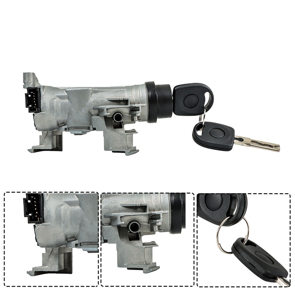 For 06-18 VW Jetta Ignition Lock Cylinder Switch W/Chips Steering Lock ...