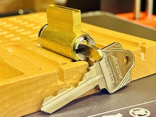 Arrow ASSA Abloy Security KiK Cylinder w/ Key Lock Locksport Locksmith ...