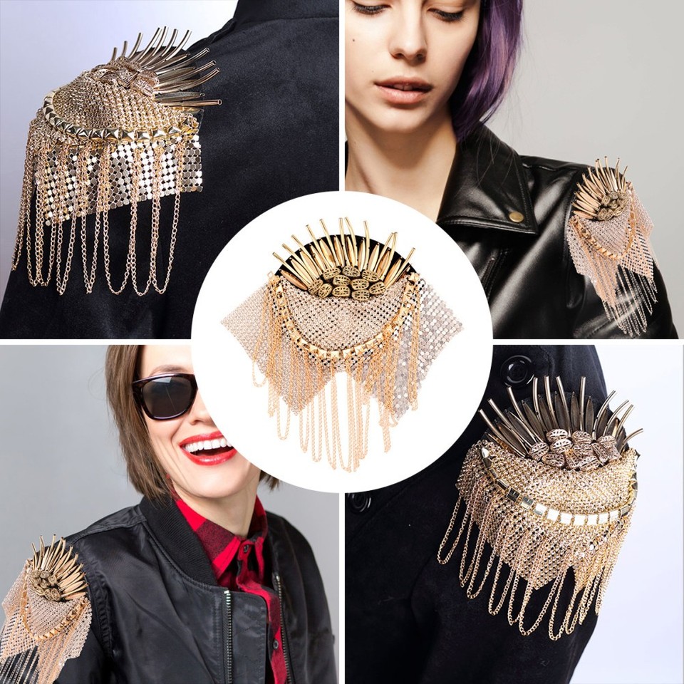 1 Pc Tassel Epaulet Shoulder Board Badge Decor Shoulder Fringe Epaulet ...