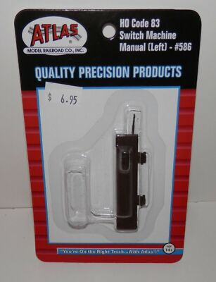 Atlas HO Scale Code 83 Switch Machine Manual Left #586 NIP | eBay