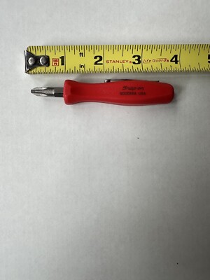 Snap-on Pocket Screwdriver. Reversible Bit. Red | eBay
