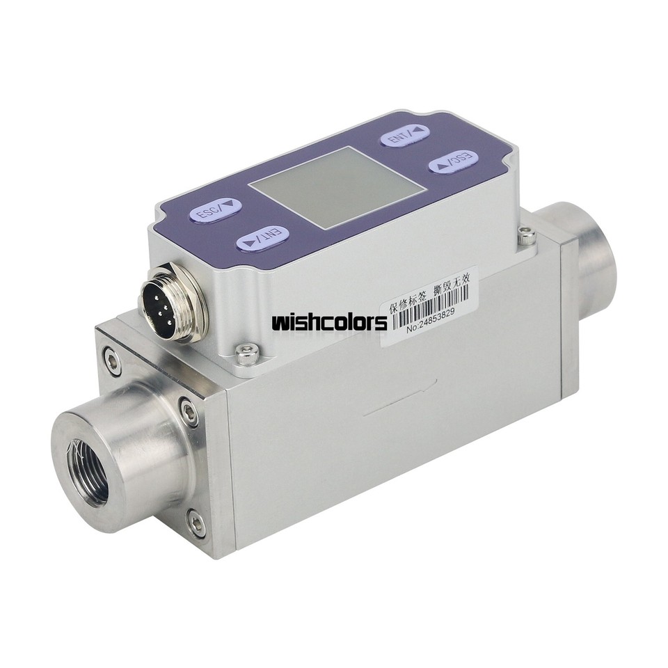 0-100L/min Compressed Air Flow Meter MEMS Thermal Gas Flow Meter Mass ...