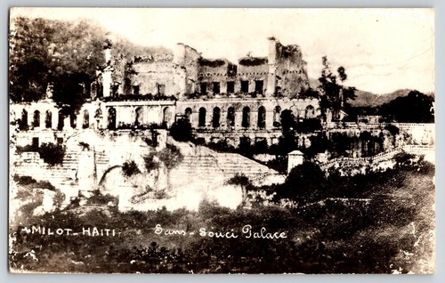 Postcard RPPC Milot Haiti - Sans Souci Palace 1951 | eBay