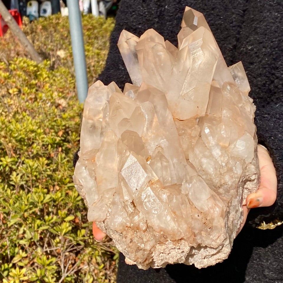 14.52LB Large Natural White Clear Quartz Crystal Cluster Mineral Rock ...