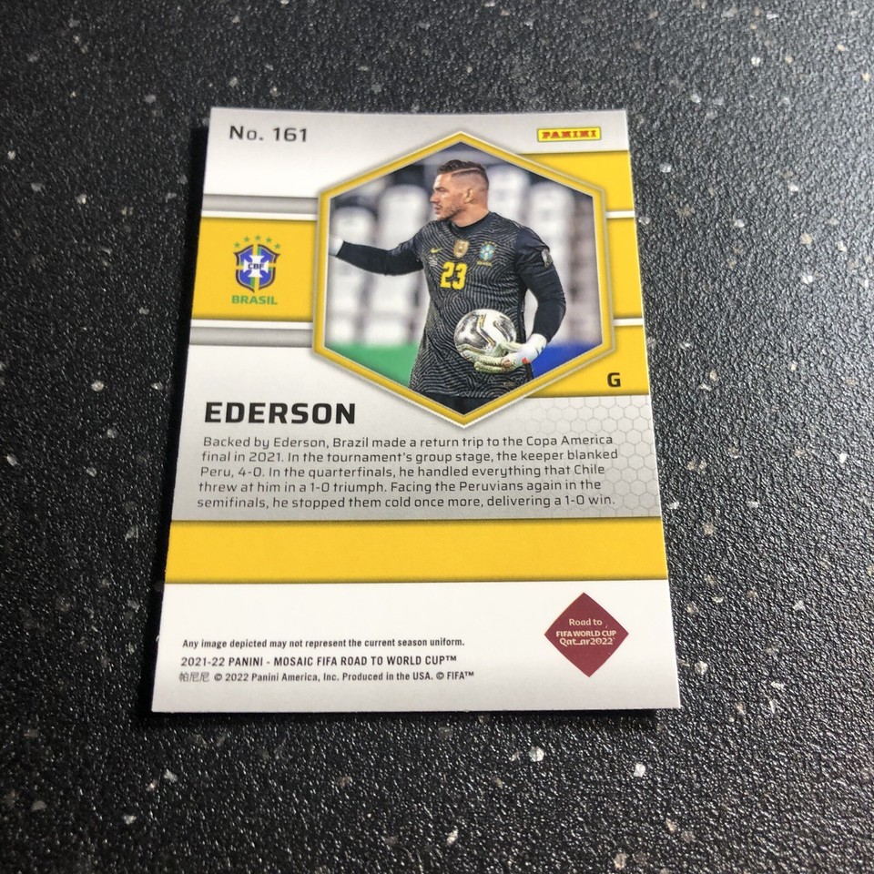 Ederson 2021-22 Panini Mosaic Soccer #161 FIFA World Cup Team Brazil ...