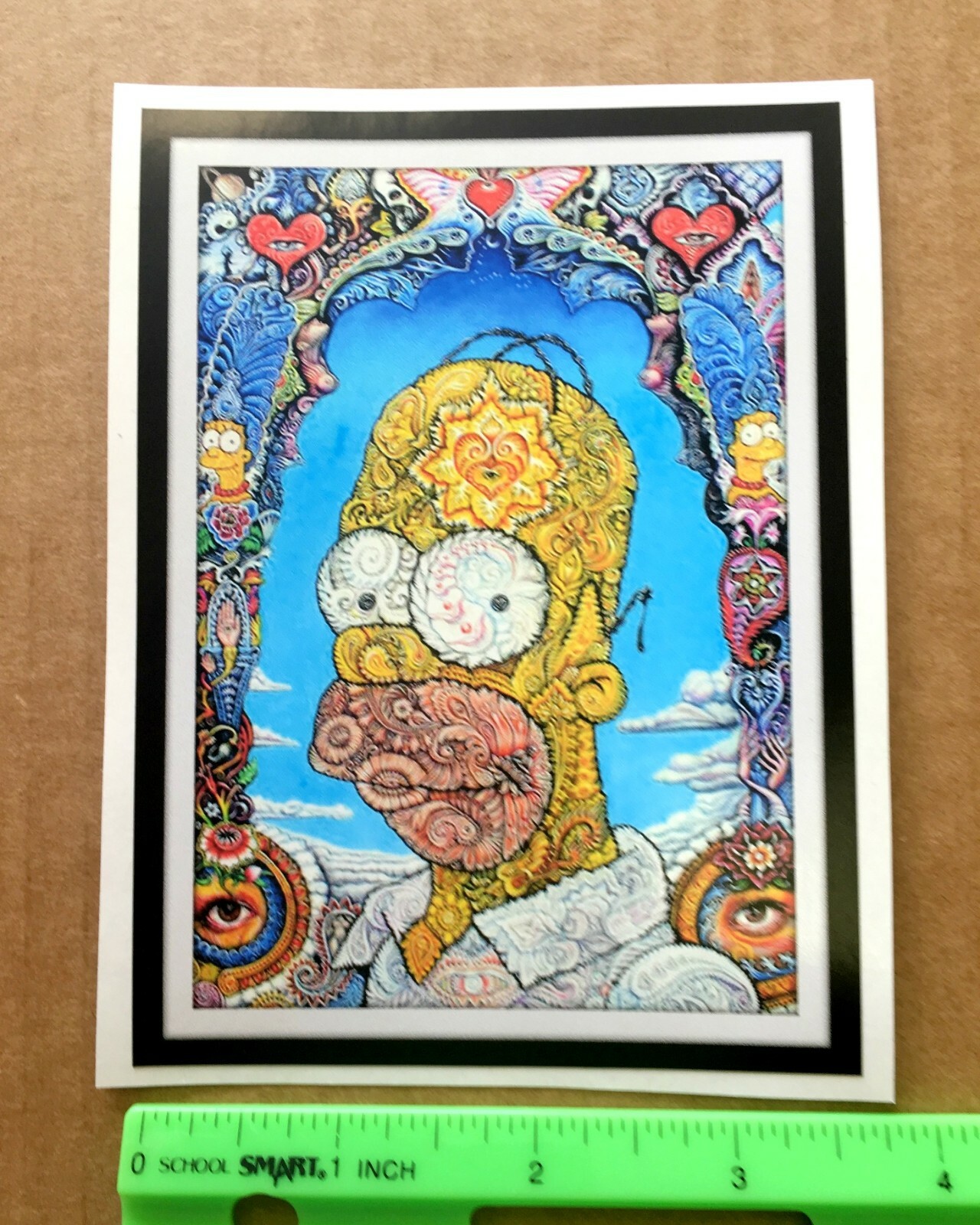 5" Psychedelic Homer Vision vinyl sticker. Weed, mushroom, DMT decal ...