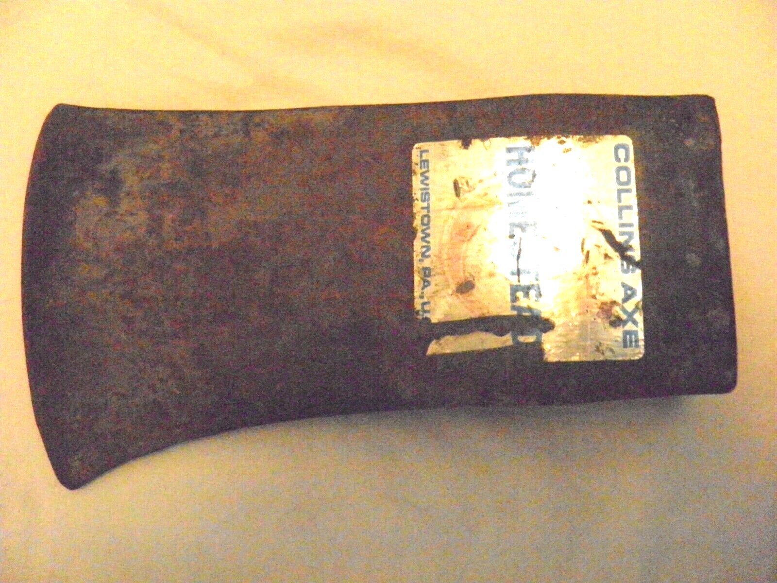 VINTAGE COLLINS 3 1/2 Single Bit Axe Head Homestead Blue USA 3 LB 12 OZ ...