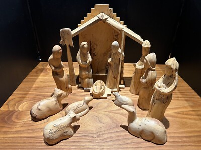 Alaskan Hand Crafted Nativity Set From Spalted Birch Wood | eBay