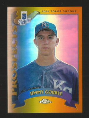 2002 Topps Chrome Jimmy Gobble Royals #673 RC Rookie Gold Refractor ...