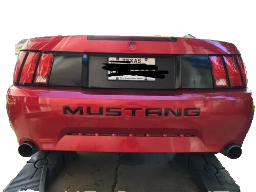 99-04 Mustang Bumper Letters Plastic Inserts Decals 3M Adhesive ...