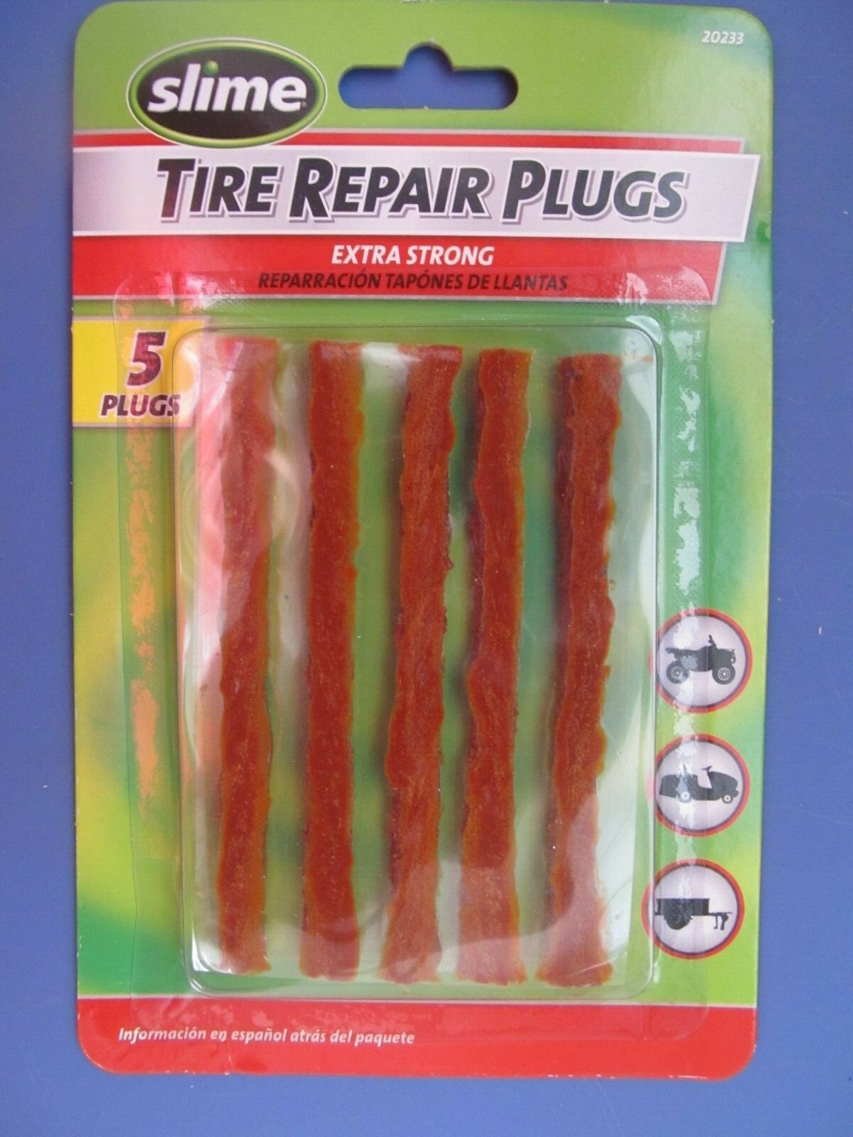 Slime Tire Repair Plugs Pack of 5 Extra Strong repair plugs #20233 NEW ...