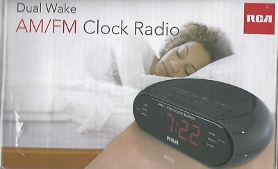 RCA - RC205 - AM/FM Alarm Clock W/Red Led and Dual Wake - Black 2019 ...