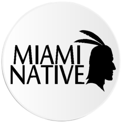 Miami Native - 100 Pack Circle Stickers 3 Inch - American Indian Tribe ...