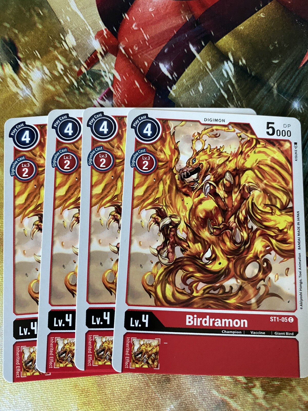 Birdramon - ST1-05 C - Common Digimon TCG Card Playset Red | eBay