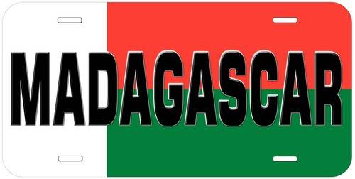 Madagascar Flag with Country Name Novelty Car Tag License Plate | eBay