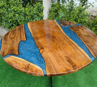 42" Epoxy Dining Table Top / Epoxy Center Table Home Office Decor ...