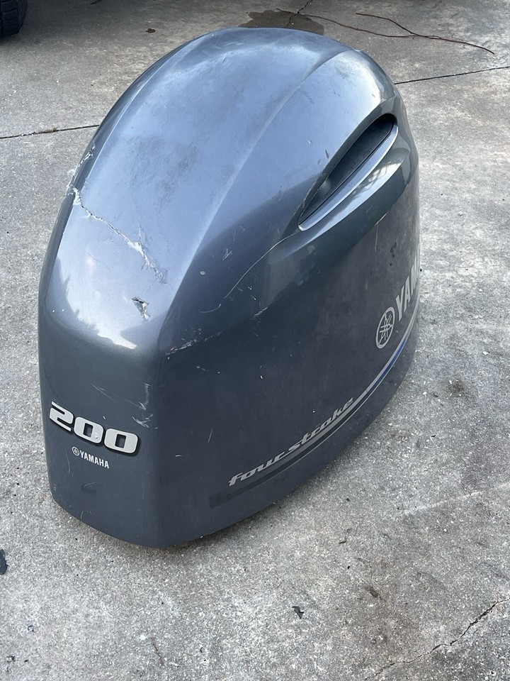 Yamaha Boat Outboard Motor Engine Cowling 200 HP Fourstroke - Cracks | eBay