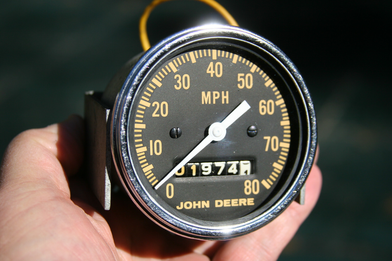 Stewart Warner Vintage John Deere Logo 80 MPH 3" Speedometer 550 EP05 ...