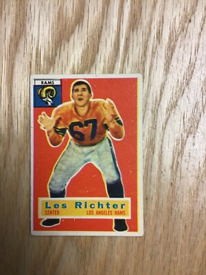 1956 Topps Football Les Richter Los Angeles Rams Card #30 | eBay