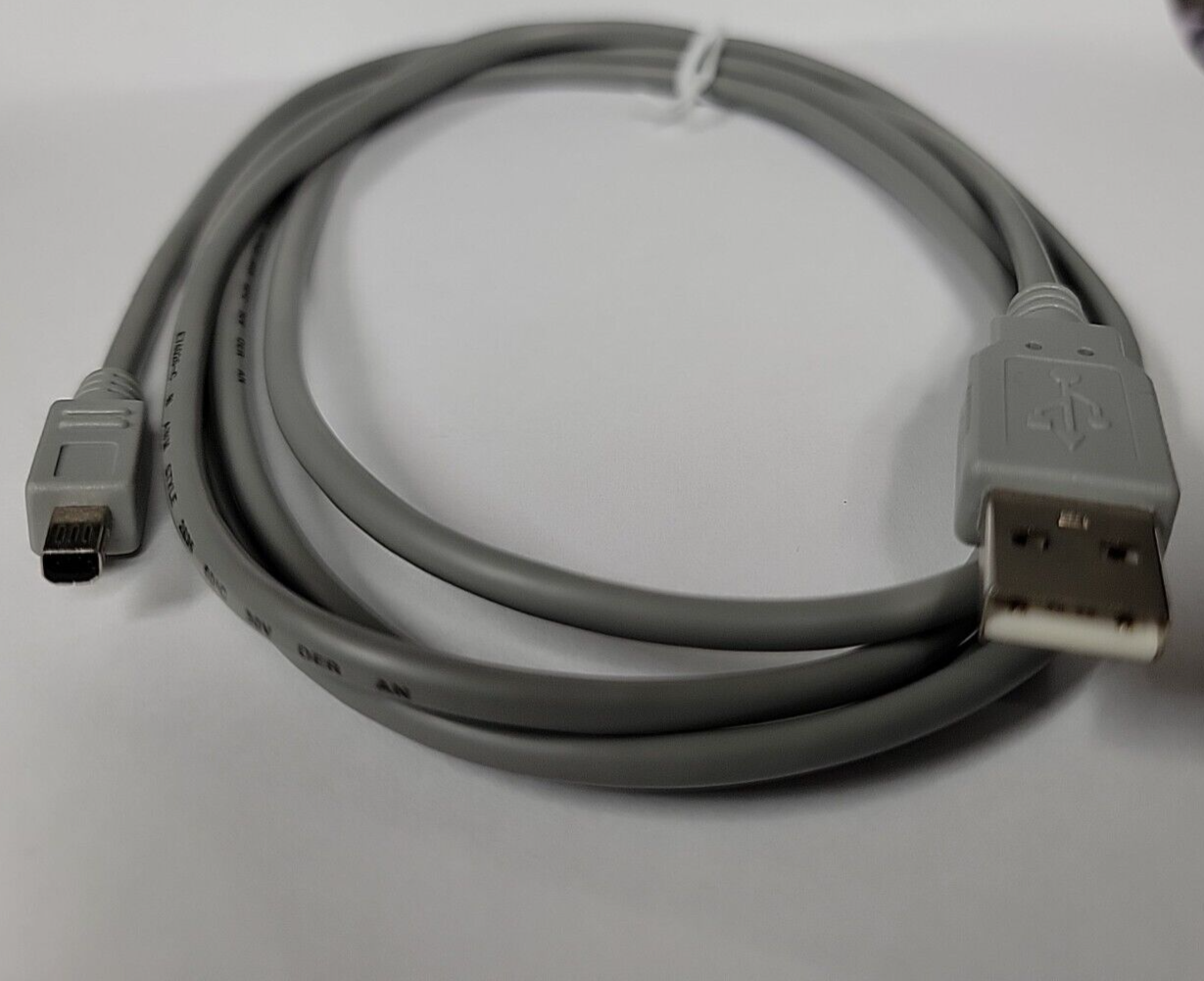 6ft Mini 4 Pin USB 2.0 Cable Black - A Male to 4 Pin Mini-B Male 10UM ...