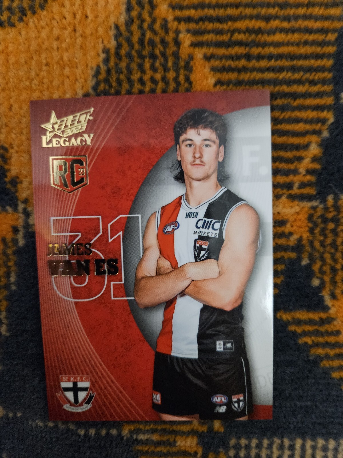 2023 AFL SELECT LEGACY ROOKIE CARD JAMES VAN ES Stkilda | eBay