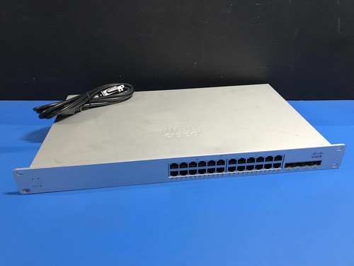 Cisco Meraki MS220-24P-HW 24 Port Cloud Managed PoE+ Gigabit Switch ...