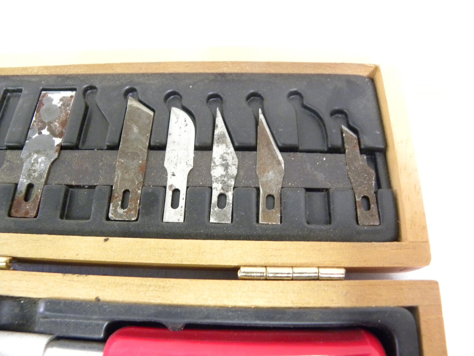 Vintage X-Acto Knife Blade Hobby Craft Cutter Set In Wood Box (B5) | eBay