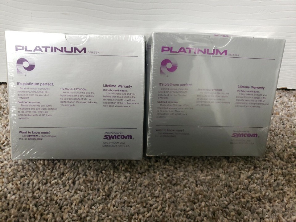 10 Vintage New 3M 3,5 Diskettes Pack Double Sided High Density DS HD ...