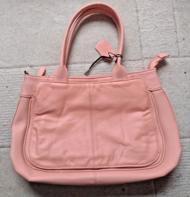 Luca Bocelli Genoa Salmon Pink Leather Bag | eBay