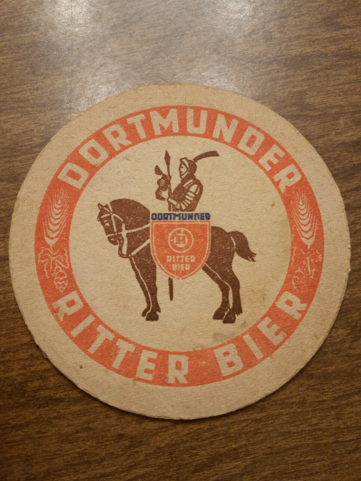 Beer COASTER ~ Dortmunder Ritter-Brauerei Pils Bier ~ Established 1889 ...