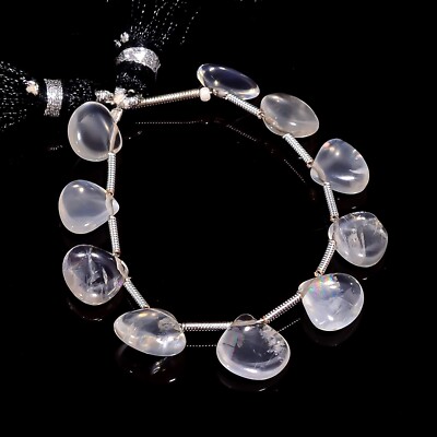 Natural Siloni Moonstone Gemstone Heart Smooth Beads 9X9X4 mm Strand 4 ...