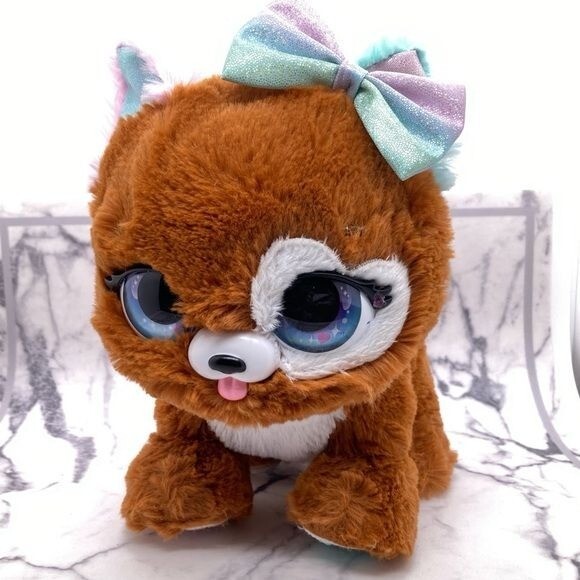 Present Pets Glitter Puppy Cocoa Interactive Plush Dog Barks & Moves ...
