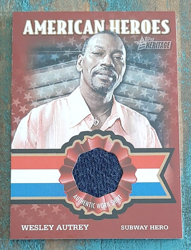 WESLEY AUTREY SUBWAY HERO ~ 2009 TOPPS HERITAGE / AMERICAN HEROES ...