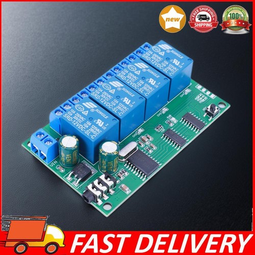 AD22B04 4CH DTMF Signal Tone Voice Decoder Relay Switch Module Smart Home DC 12V | eBay