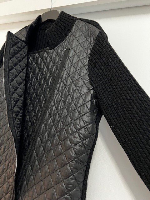 Per Se- WomensWool Quilted Sweater Jacket-Black- Size Med | eBay