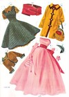 VINTAGE UNCUT 1956 PINK PROM TWINS PAPER DOLLS~#1 TOP REPRODUCTION ...