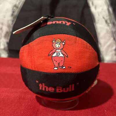 BENNY THE BULL Chicago Bulls Souvenir SQUISHY BASKETBALL *NEW WITH TAG ...