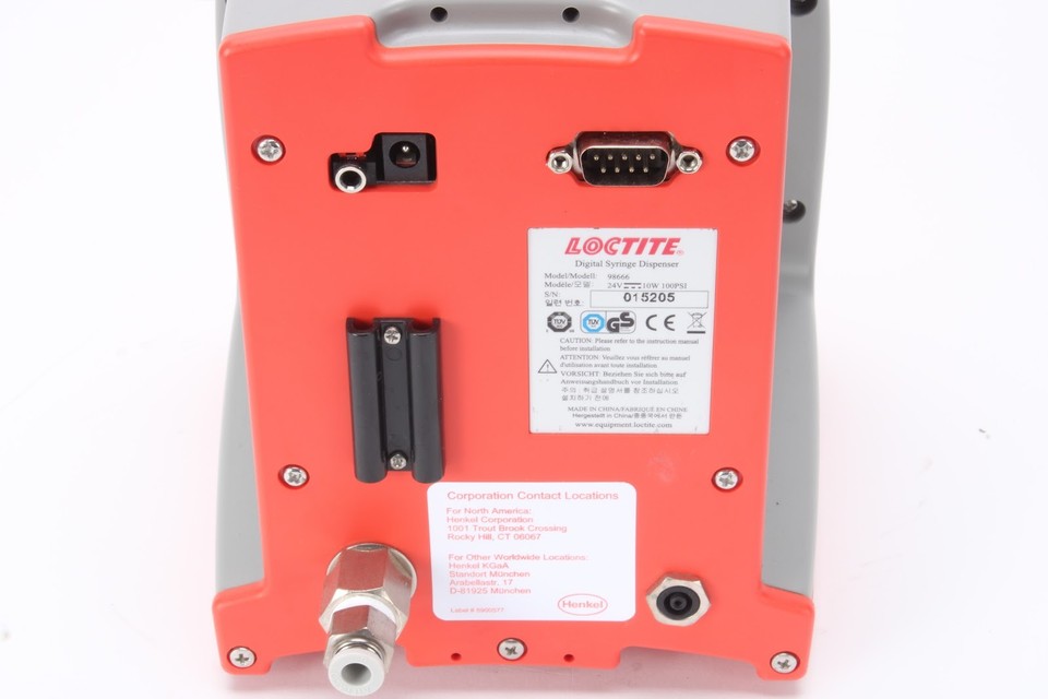 Loctite 98666 Digital Syringe Adhesive Dispenser With Power Adapter ...