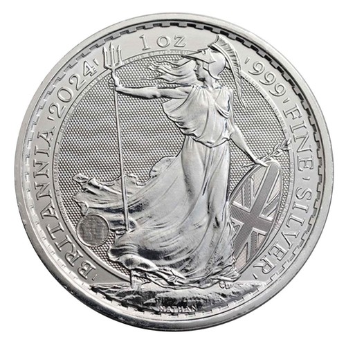 2024 U.K. 2 Pound King Charles III Silver Britannia 1 oz .999 Brilliant ...