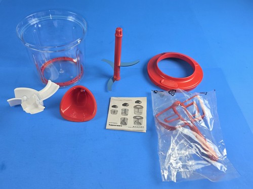 Tupperware Power Chef Gen II Red Turbo Chef Herb Food Chopper NO COVER ...