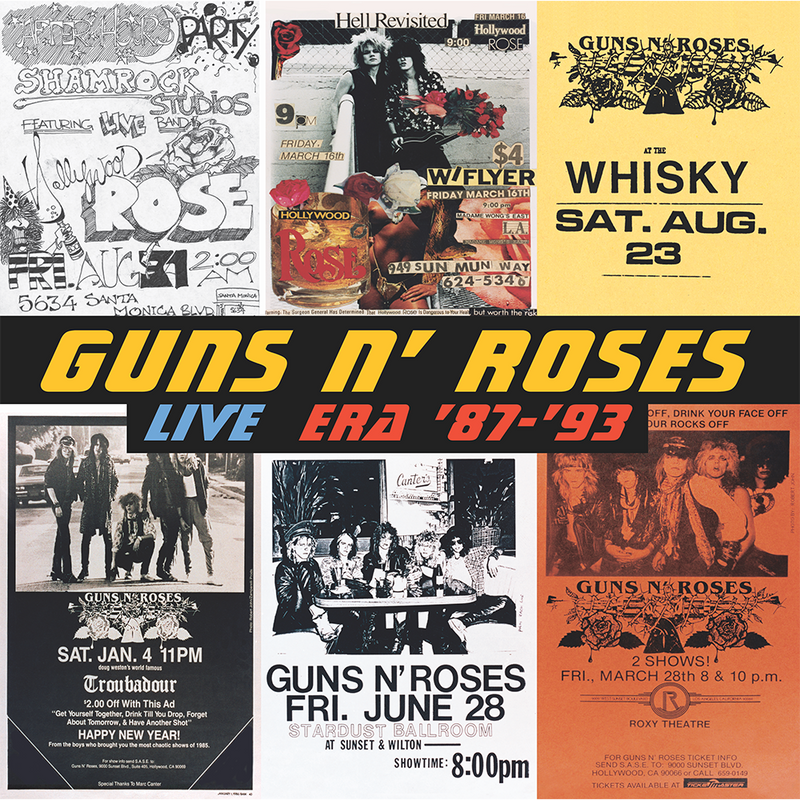 GUNS N' ROSES ‎Live Era ’87-’93 4LP Deluxe Edition /500 | eBay